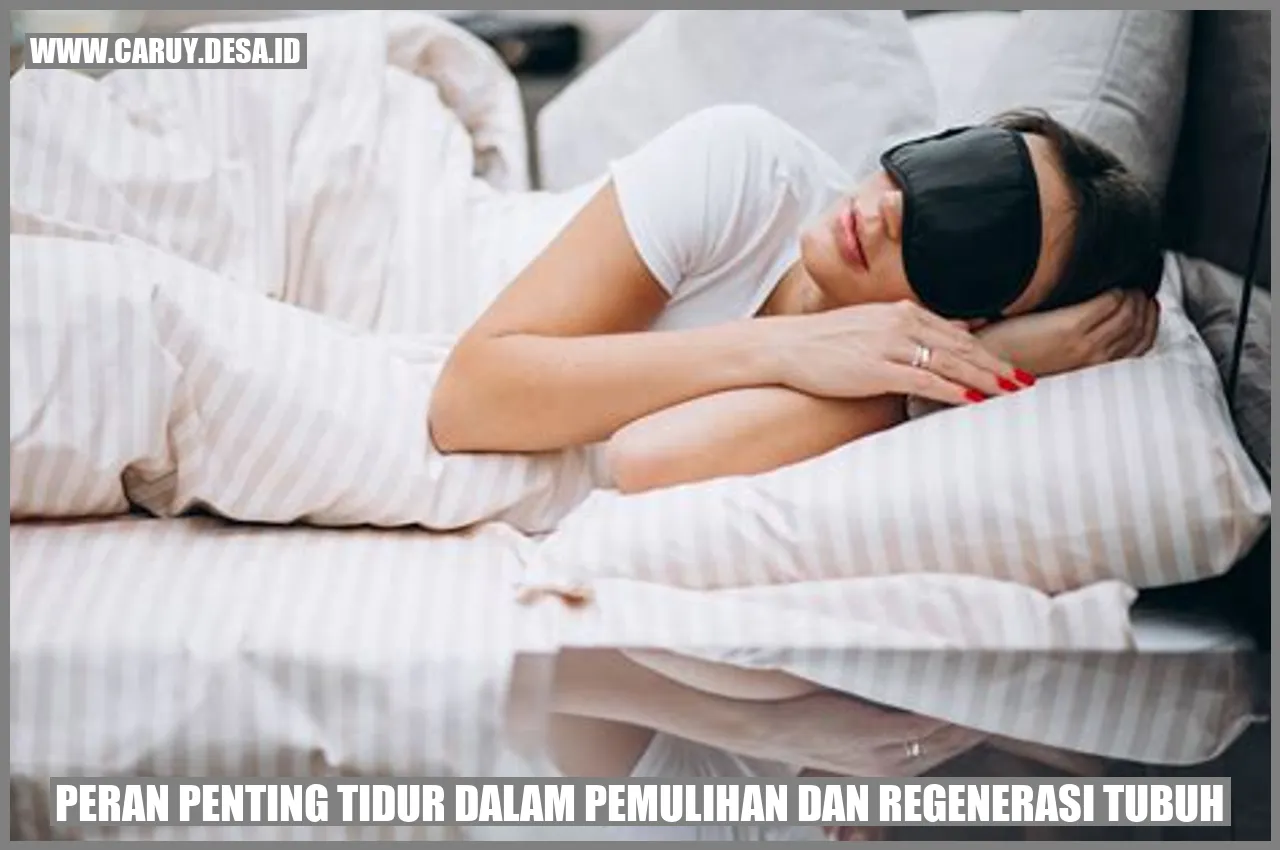 Peran Penting Tidur dalam Pemulihan dan Regenerasi Tubuh | Caruy